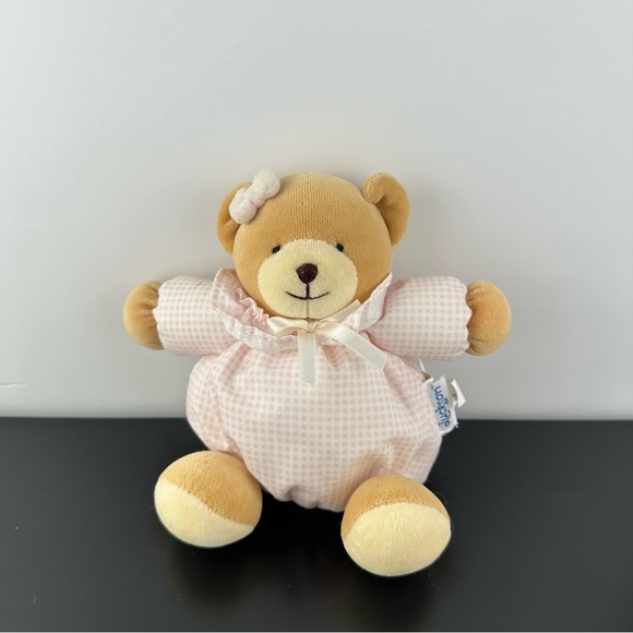 luckson | Toys | Vintage 9s Luckson Plush Teddy Bear Round Pink White ...